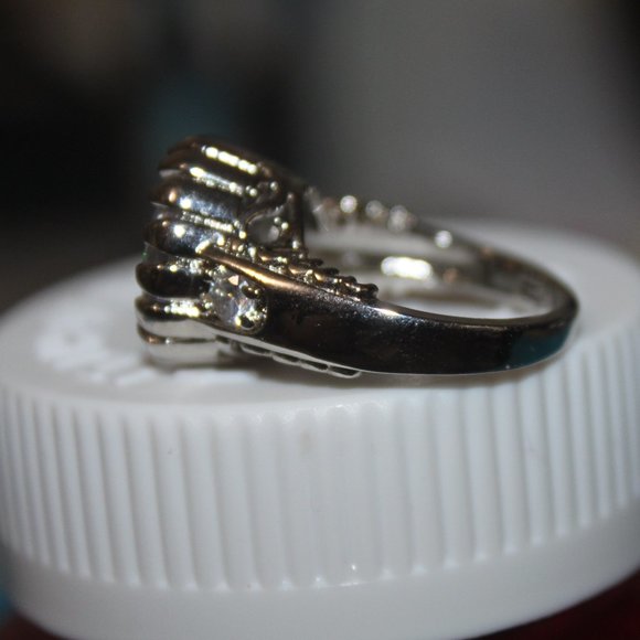 teri2037 | Jewelry | Nwt Large Round Clear Sapphire Ring | Poshmark